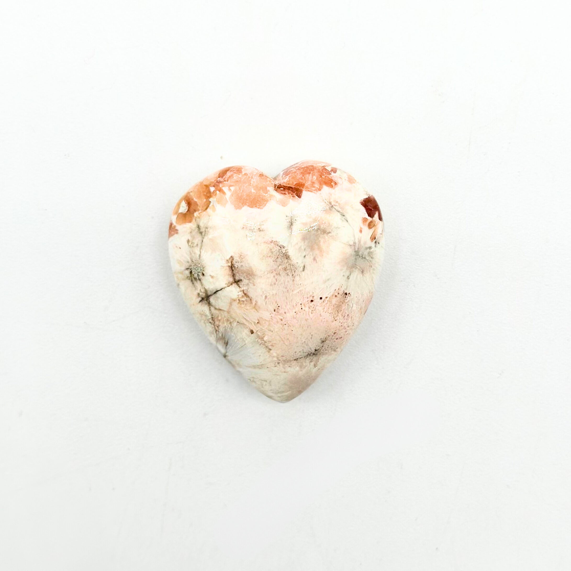 Scolecite & Stilbite Heart Stone | Ethical Crystals, Ascension Jewelry ...