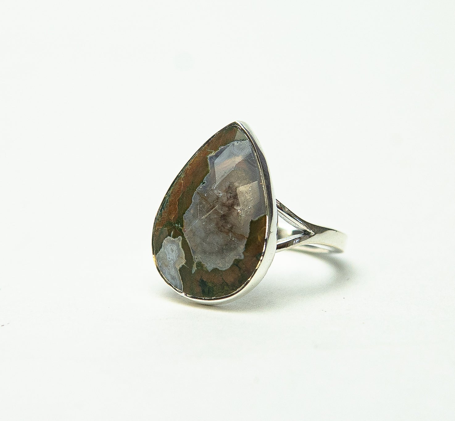 Rhyolite Faceted Teardrop Ring | Ethical Crystals, Ascension Jewelry ...